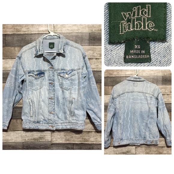 wild fable | Jackets & Coats | Wild Fable Relaxed Denim Jacket Womens ...